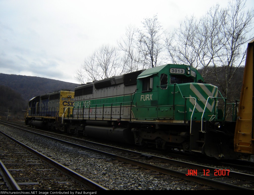 FURX 3013 Ex- UP 3095 SD40-2 Jan 12, 2007
